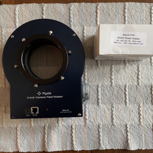 Optec Pyxis 3-inch Camera Field Rotator - Deerlick Astronomy Village